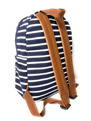 women, madden girl backpack, navy white backpack striped