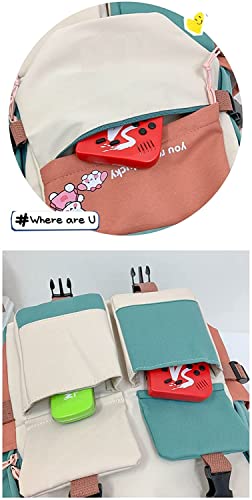 TKBASO Anime Komi Cant Communicate Backpack Komi Shouko San Excited Cosplay Kawaii SchoolBag Girls Green (3)