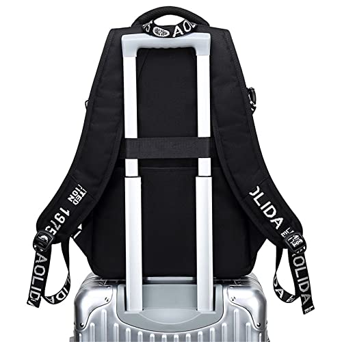 WRIGGY Kid School Knapsack with USB Charger Port and Headphone Interface-Kylian Mbappe Backpack Travel Bag