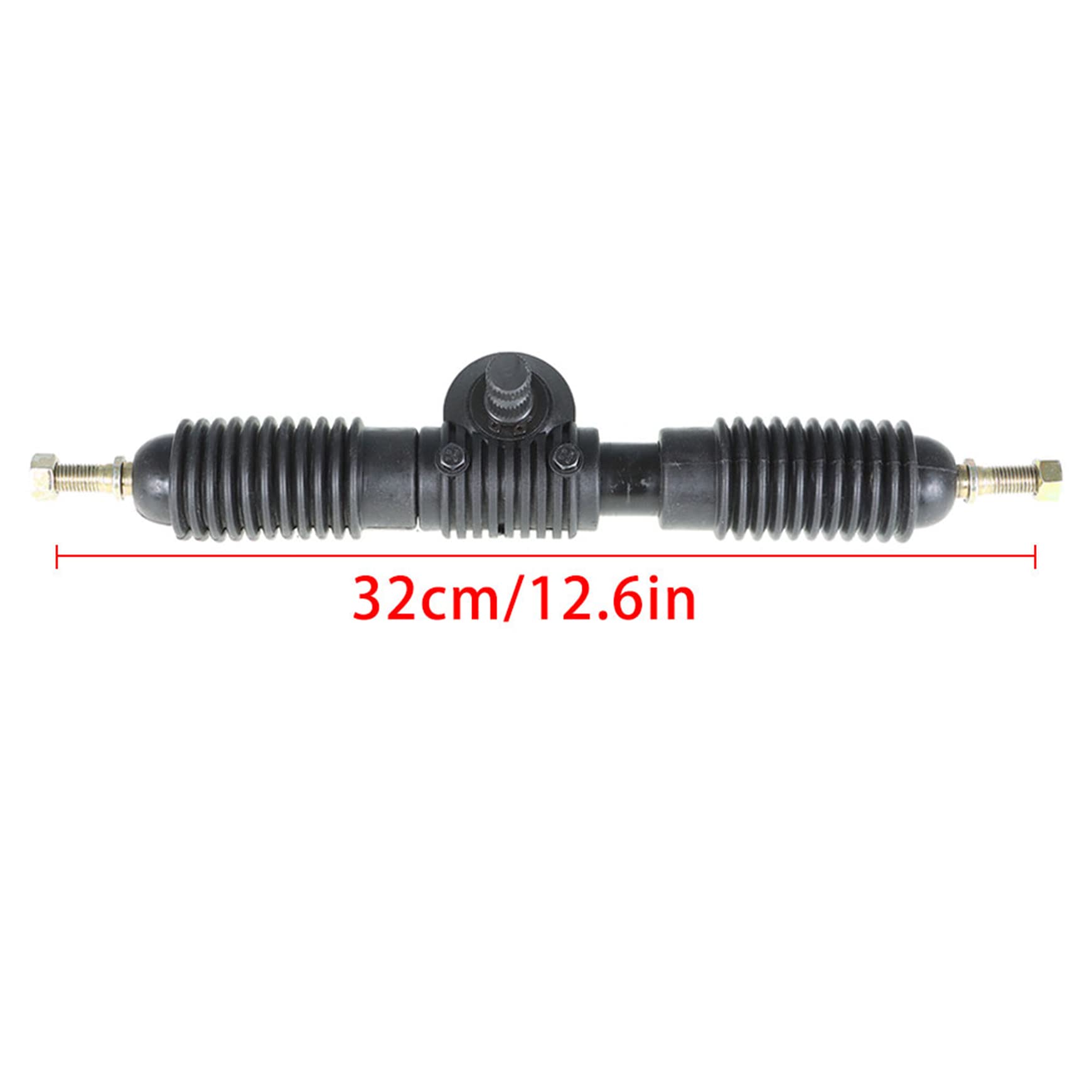 Silscvtt Go Kart Steering Kit 300mm Steel Steering Wheel & Steering Rack & Steering Shaft &Tie Rod Replacement for Go Kart ATV Buggy Quad 110cc 125cc 140cc 150cc