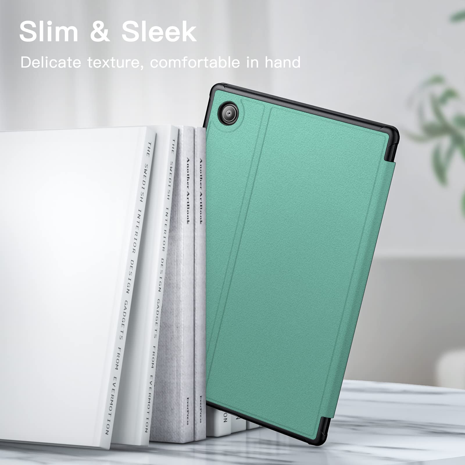 JETech Case for Samsung Galaxy Tab A8 10.5-Inch 2022 (SM-X200/X205/X207), Slim Folio Stand Protective Tablet Cover, Multi-Angle Viewing, Auto Wake/Sleep (Green)