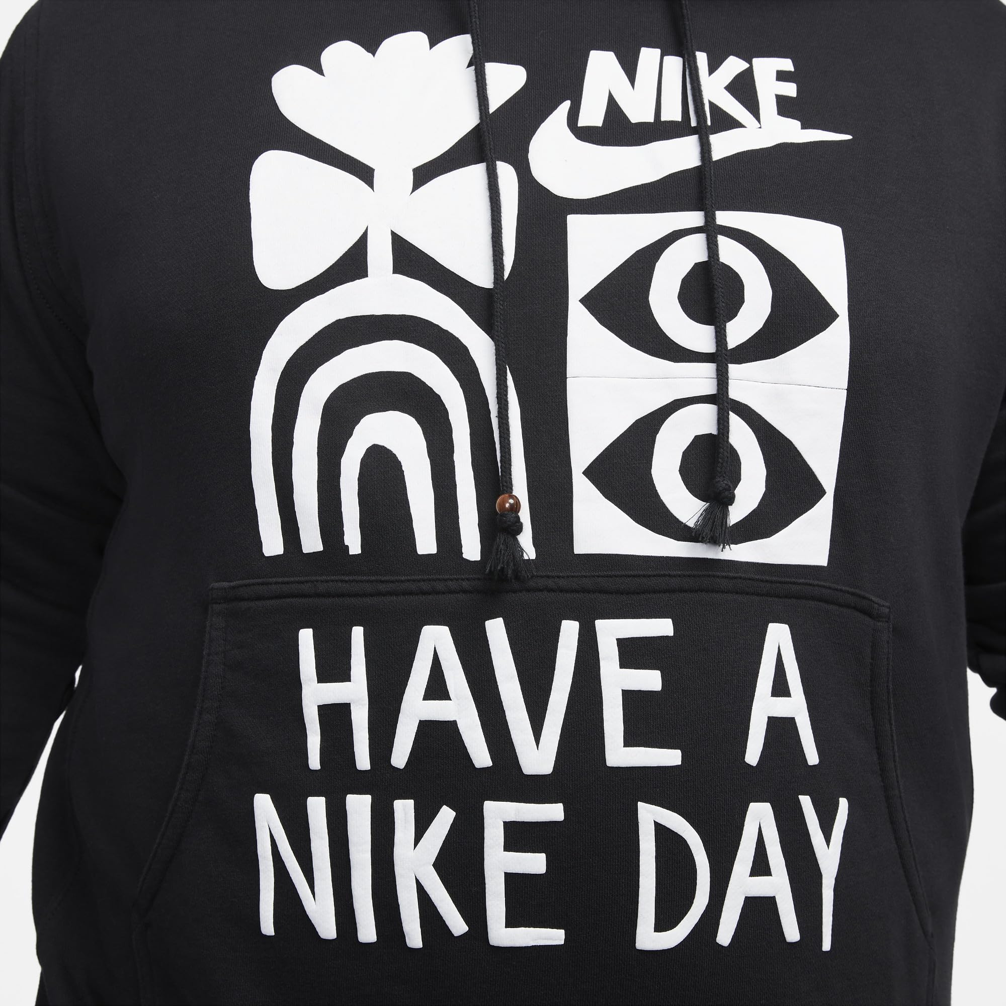 Nike Sportswear Men's French Terry Pullover Hoodie (US, Alpha, X-Large, Regular, Regular, Black)