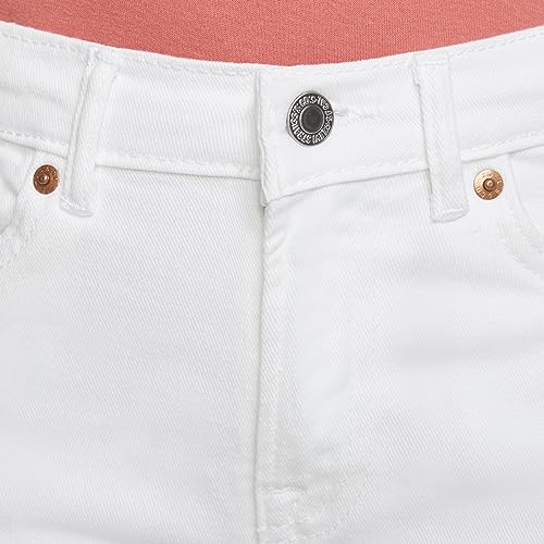 Levi's Girls High Rise Straight Fit Jeans, White, 14 US