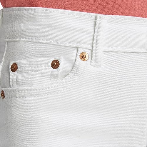 Levi's Girls High Rise Straight Fit Jeans, White, 14 US