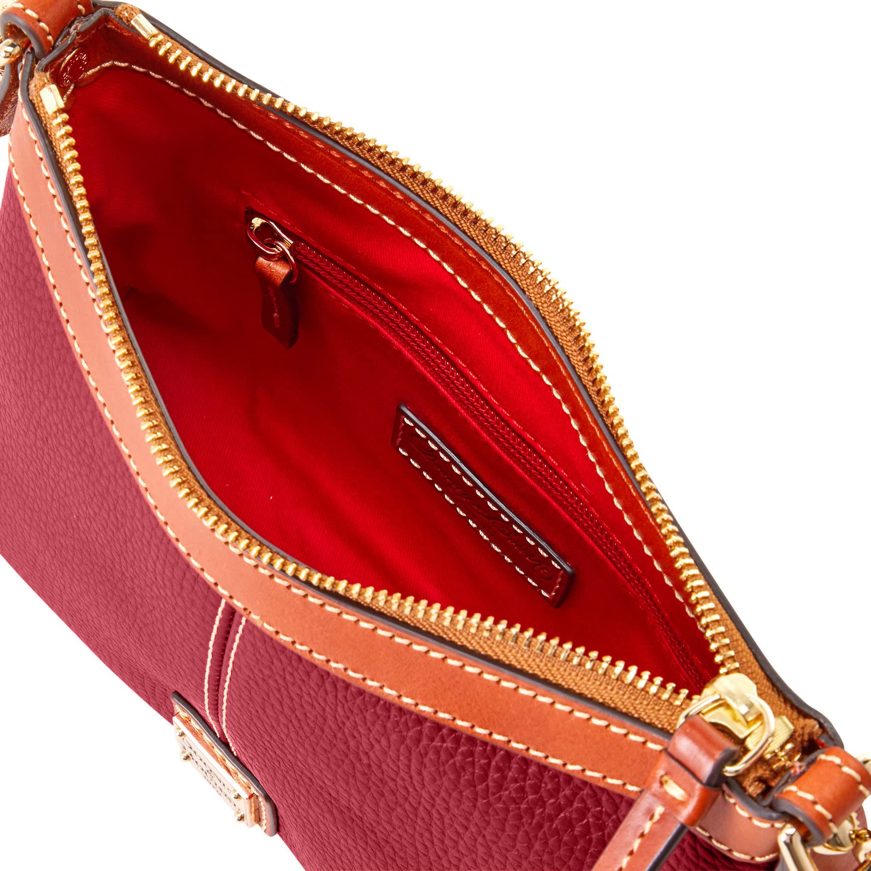 Dooney & Bourke Handbag, Pebble Grain Crossbody Pouch - Wine