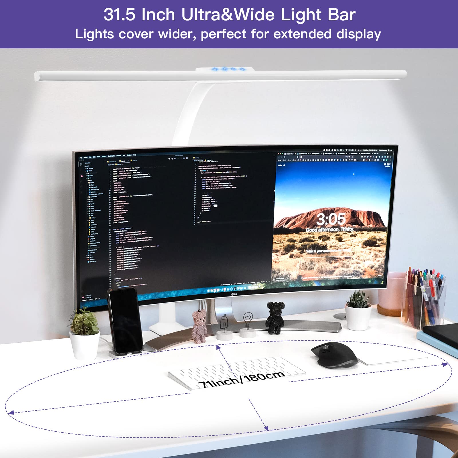 MACASA LED Desk Lamp for Home Office