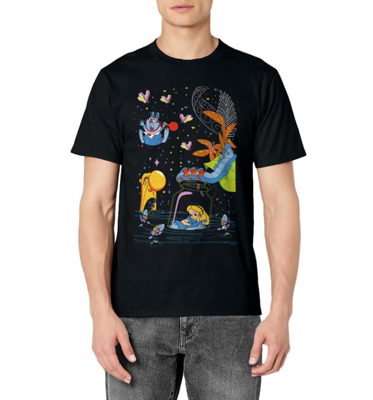 Disney Alice in Wonderland Bottle Adventure Valentine’s Day T-Shirt