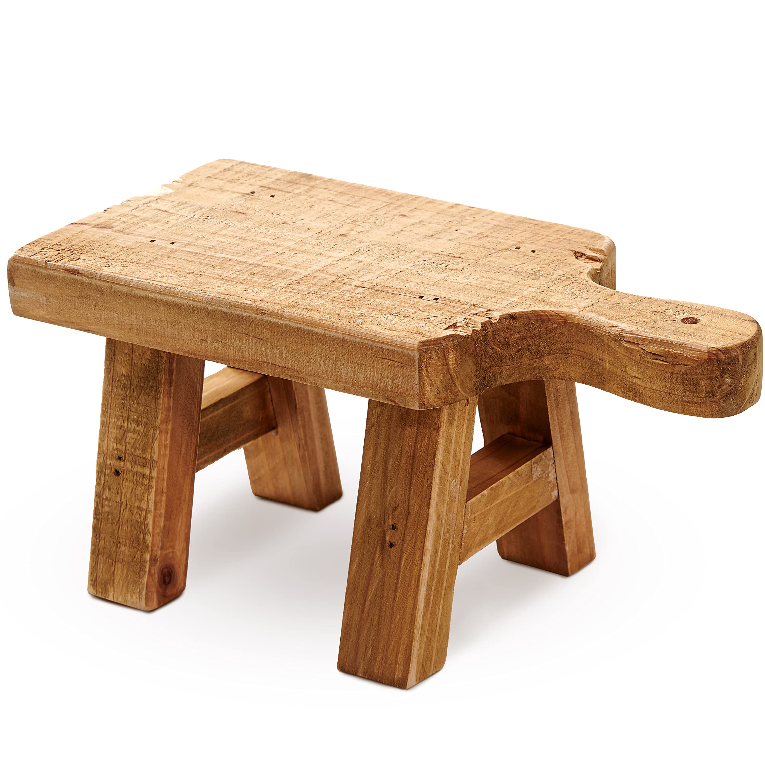 WOODENHOUSE LIFELONG QUALITY Wooden Stand - Rectangular Fir Wood Pedestal Stand for Kitchen, Bathroom, or Decor - Pre-Assembled, Sturdy, Easy Handle, Great Gift