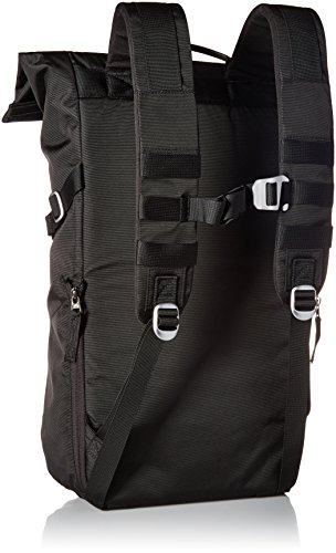 Under Armour unisex-adult SC30 Signature Rolltop Backpack , Black (001)/Silver ,One Size Fits All