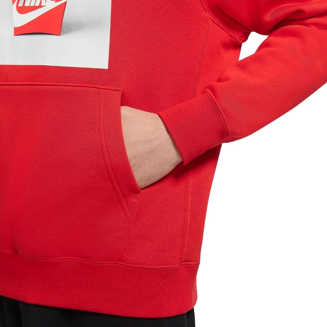Nike Mens Sole Food Pullover Hoodie Waffle Fries (as1, alpha, x_l, regular, regular, University Red)