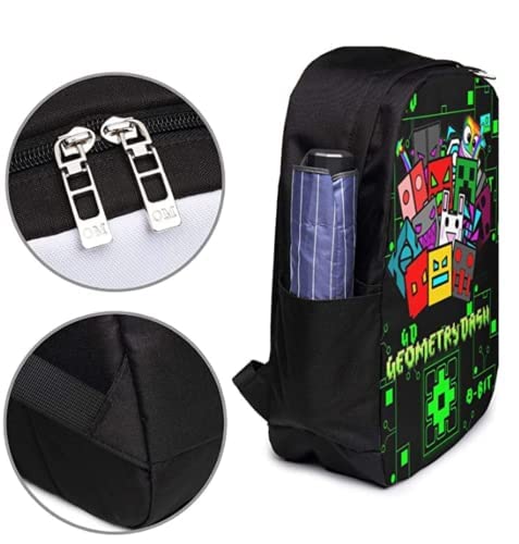 Cute-Ge-Ometry USB Backpack 17 in Shoulders Bags Laptop School Knapsack Daypacks Travel Women Men