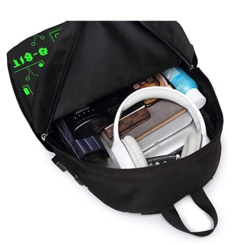 Cute-Ge-Ometry USB Backpack 17 in Shoulders Bags Laptop School Knapsack Daypacks Travel Women Men
