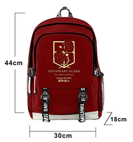WANHONGYUE Anime Attack on Titan Shingeki No Kyojin 3D Printed Backpack School Bag Boys Girls Student Laptop Rucksack Casual Daypack Bookbag 1147/4