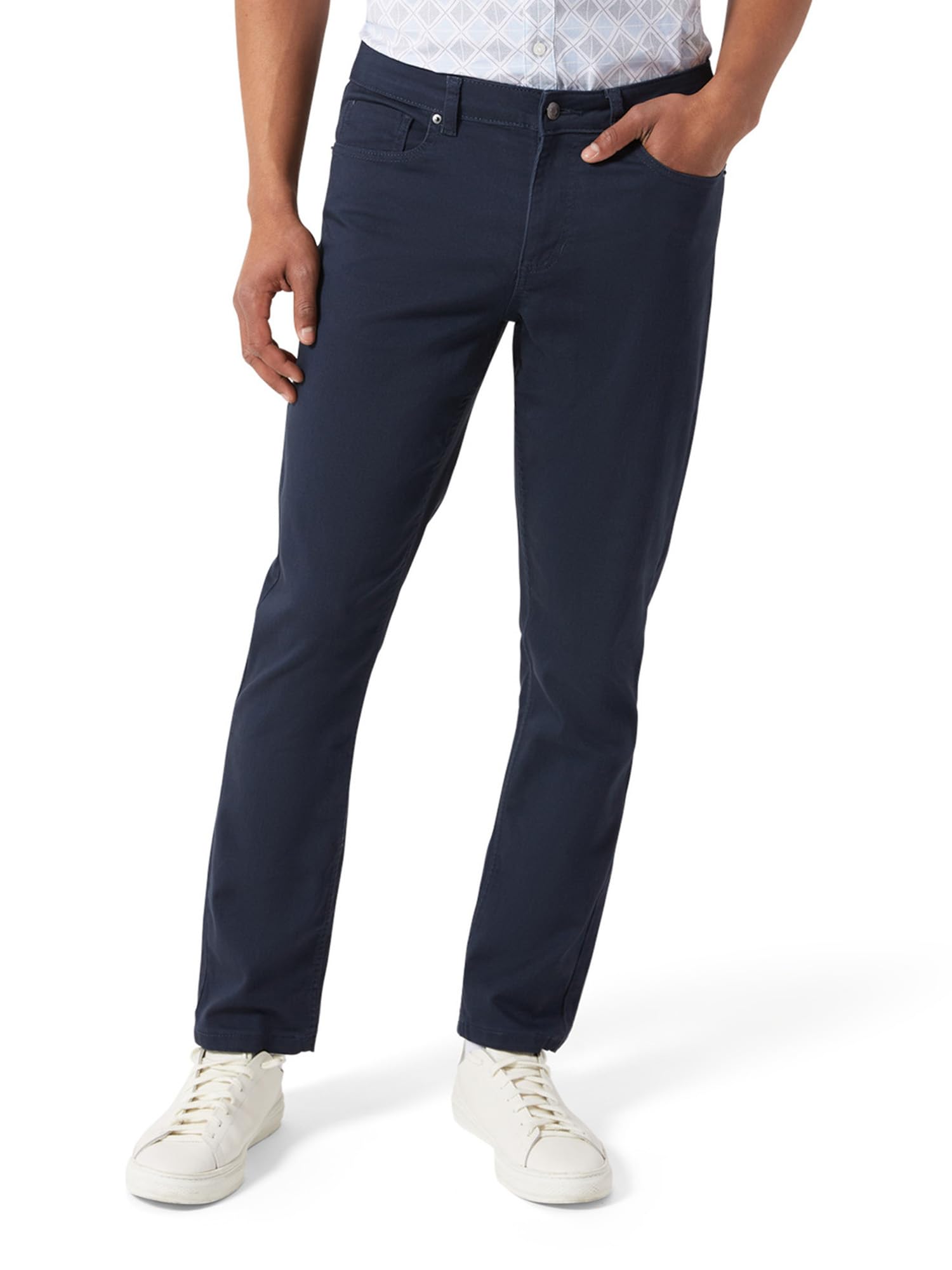DKNY Mens Pants - Slim Fit Business Casual Pants for Men | Ultra Soft Mens Chino Stretch Work Pant | Everyday Casual Slacks Navy