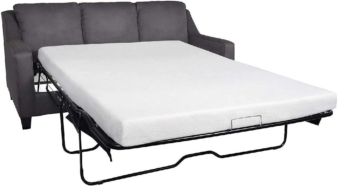 Edenwald Sleeper Sofa Bed Sheet Set - Full Burgundy Sleeper Sofa Flat Sheet Linens 3" Drop - 100% Egyptian Cotton 800 TC Sheets - Sleeper Sofa Sheets, Sleeper Mattress Sheet- Full Sofa Sleeper Sheets