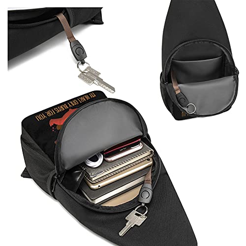 Anime CDFRGVFRTGR Chest Pack Colorful Crossbody Sling Bags Backpack Rucksack Shoulder Bag Fidget Pack For Men Women