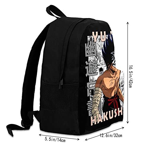 Anime Yu Yu Hakusho Hiei Backpack Unisex Waterproof 3d Print Bookbag Big Capacity Laptop Bag Travel Daypacks Suitable School Outdoor