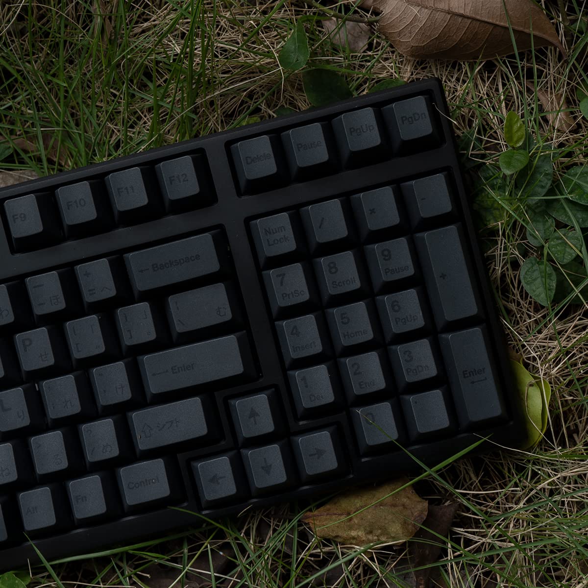 PBT Japanese Gray Keycaps 144 Keys Cherry Profile DYE-Sub Custom Minimalist Keycaps for 60% 65% 70% 75% Cherry Gateron MX Switches Mechanical Keyboards