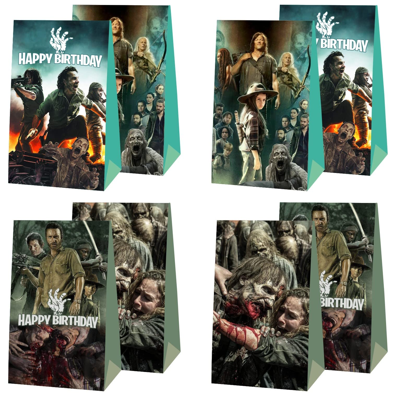 EKIH 12pcs Movie Party Favor Gift Bags for Movie Theme Birthday Party Decorations Supplies