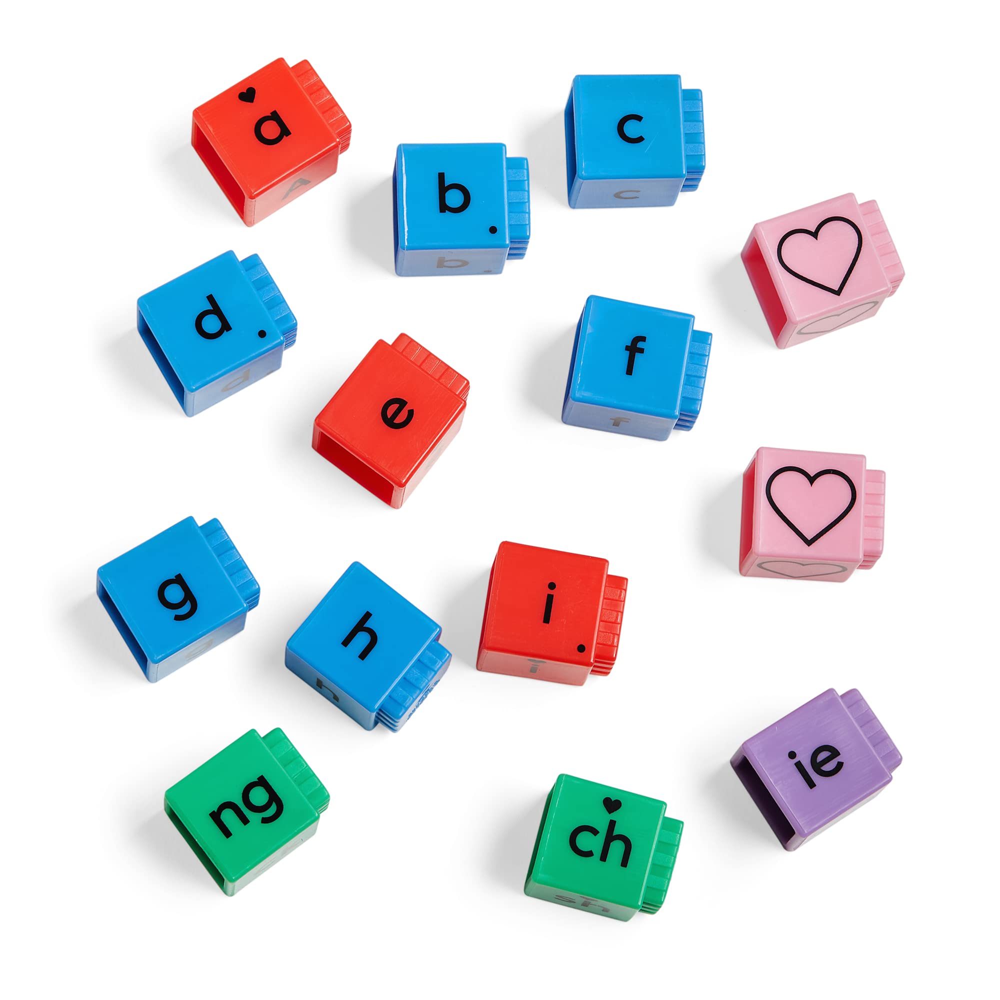 hand2mind Reading Rods Building Sight Words, Word Building Activities, Letter Blocks, Sight Words Kindergarten, CVC Words Spelling Toys, Reading Tools for Kids, Science of Reading Manipulatives