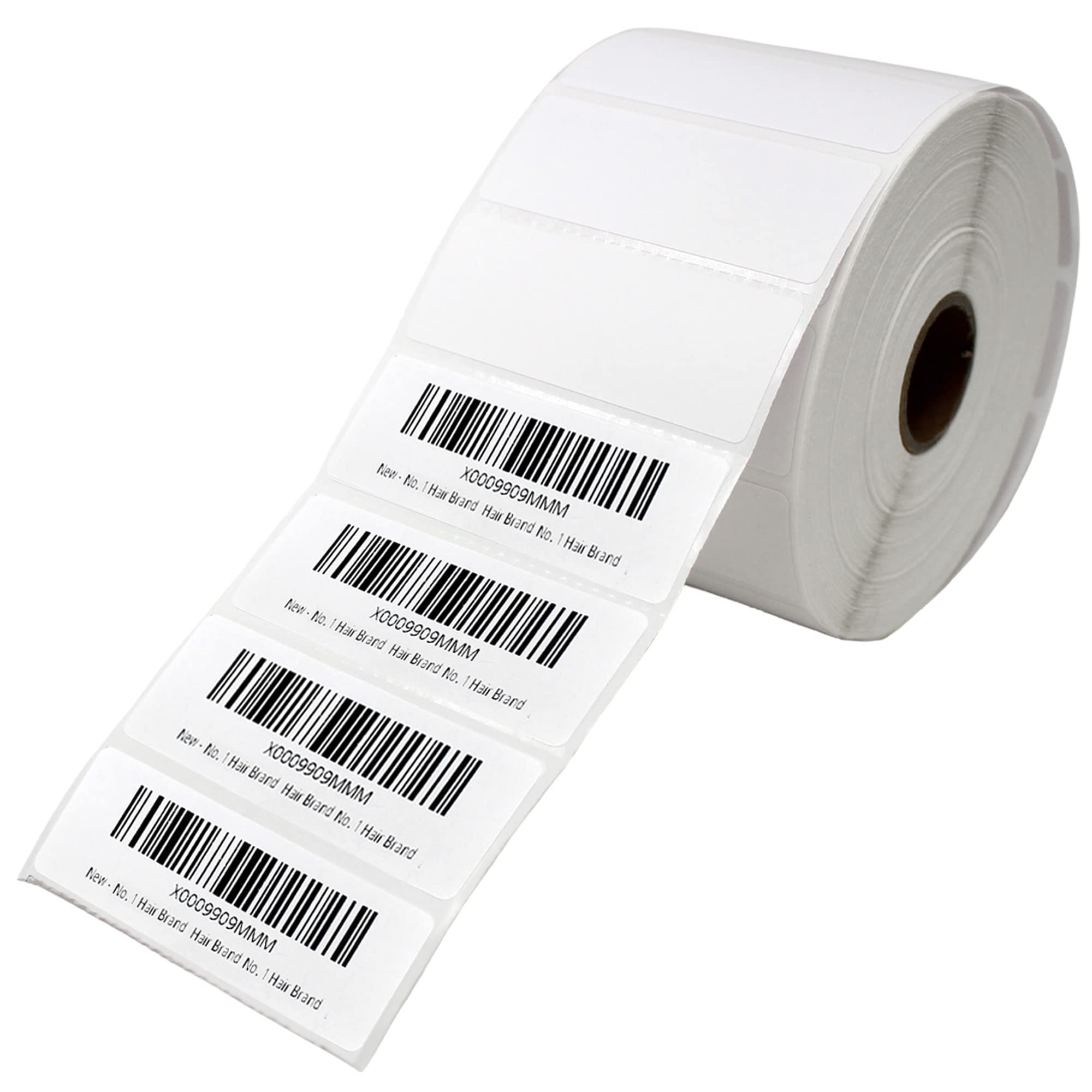 Jumuk Supplies 2 5/8" X 1ā Direct Thermal Labels 2000 Per Roll Perforated Sticker for Barcode Shipping Labels Desktop Label Printers for Multipurpose Shipping Address (1 Roll (2000 Labels))