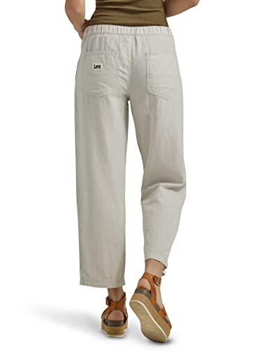Lee Women's Ultra Lux Mid-Rise Pull-On Crop Capri Pant, Foggy, 16