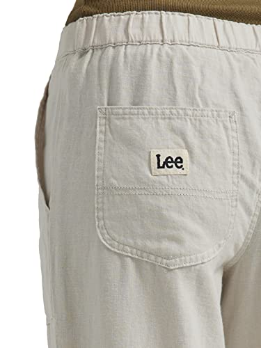 Lee Women's Ultra Lux Mid-Rise Pull-On Crop Capri Pant, Foggy, 16