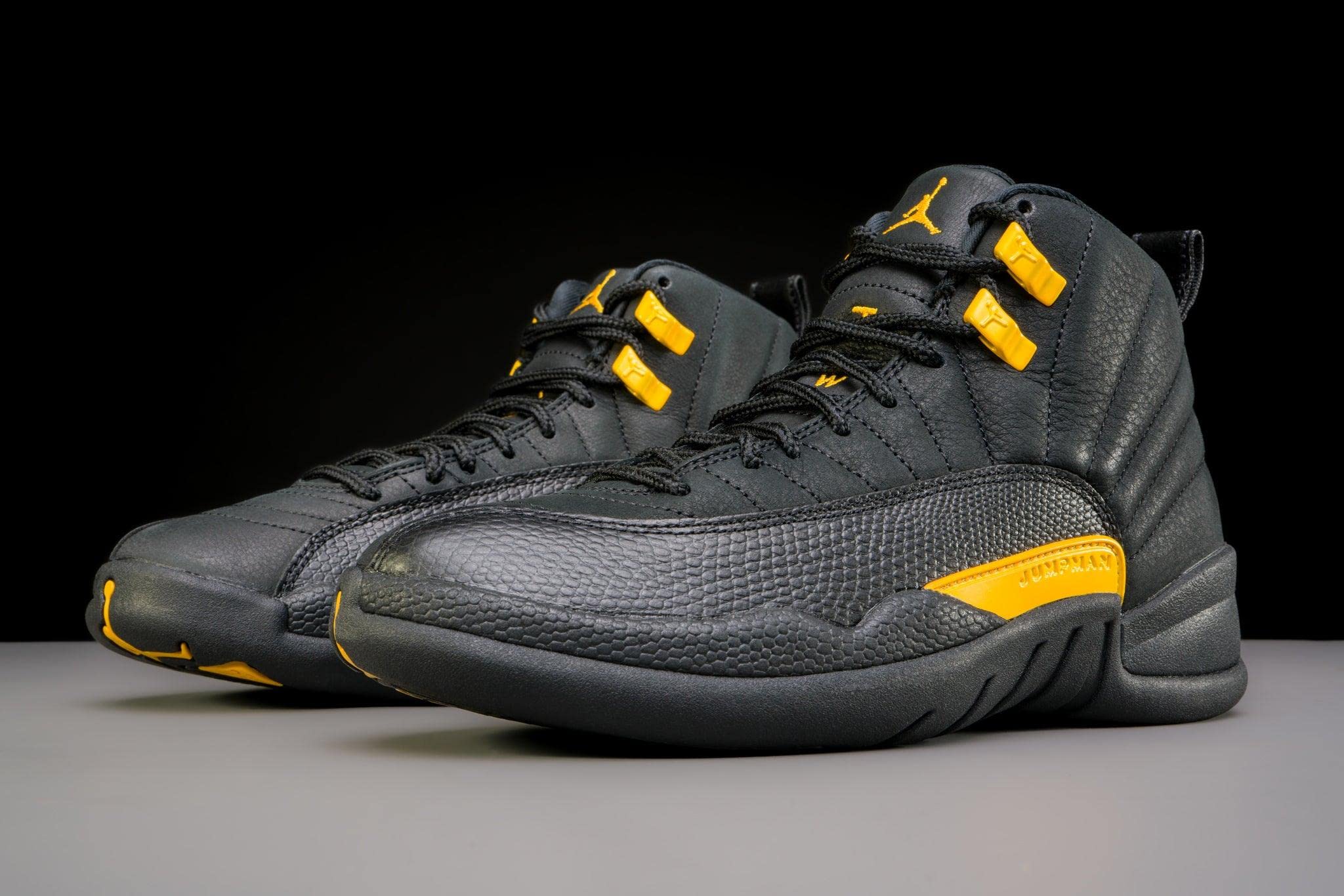 Jordan Men's 12 Retro Black Taxi Black/Taxi (CT8013 071) - 10.5