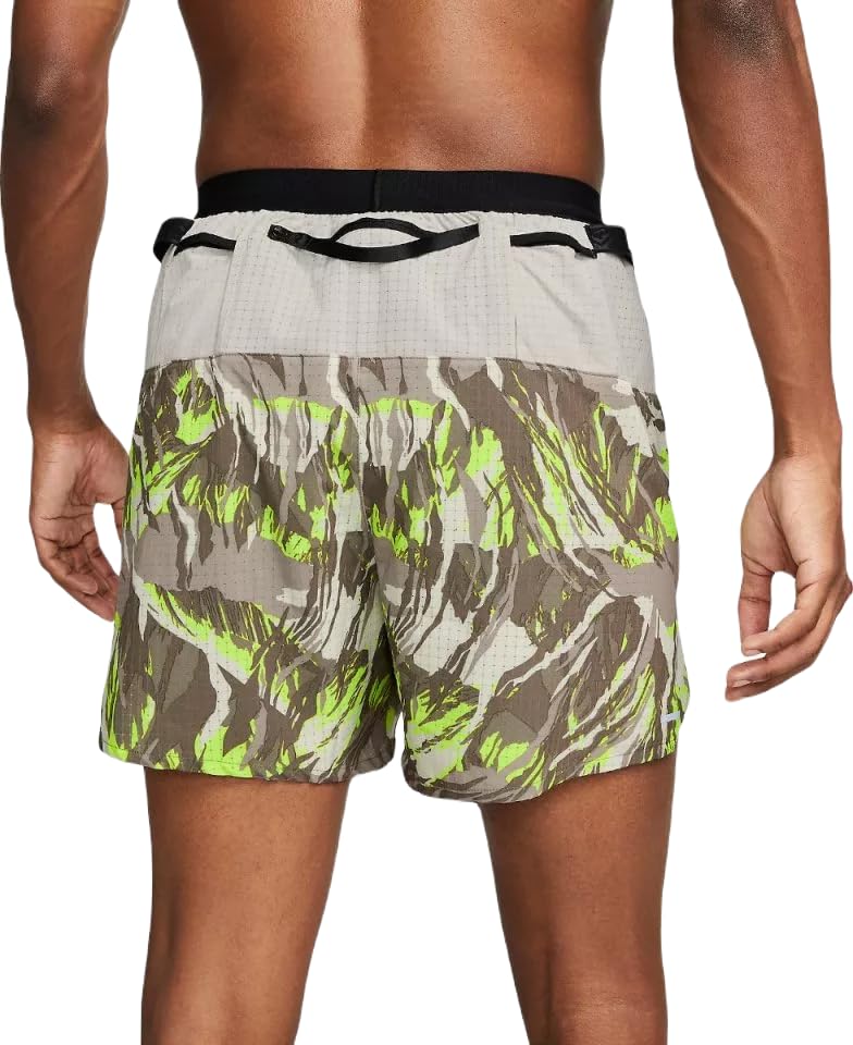 Nike Dri-FIT Flex Stride Men's 5" Brief-Lined Trail Running Shorts, Olive Grey/Lt Iron Ore/Celestine Blue, M Regular US