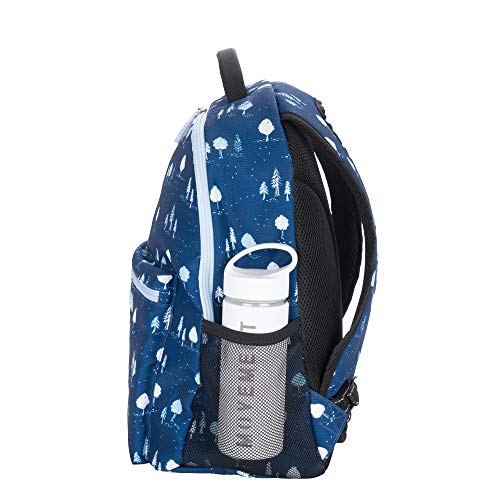 SCOUT Pack Leader Backpack, Lightweight School Backpack for Women, Water-Repellent Book Bag with Laptop Sleeve, Zipper Compartments, and Padded Straps in By the Treeshore (Multiple Patterns Available)