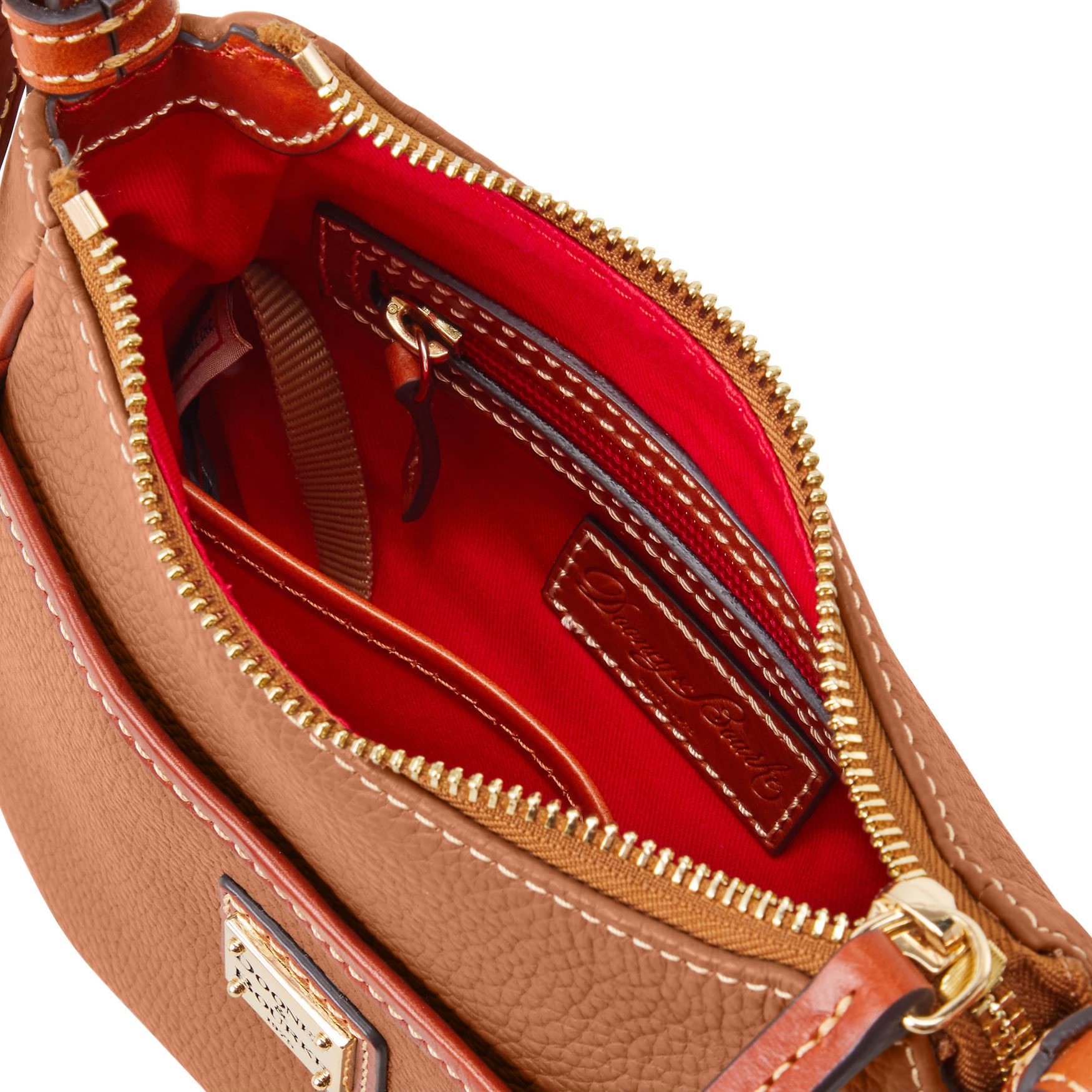 Dooney & Bourke Handbag, Pebble Grain Margo Crossbody - Caramel