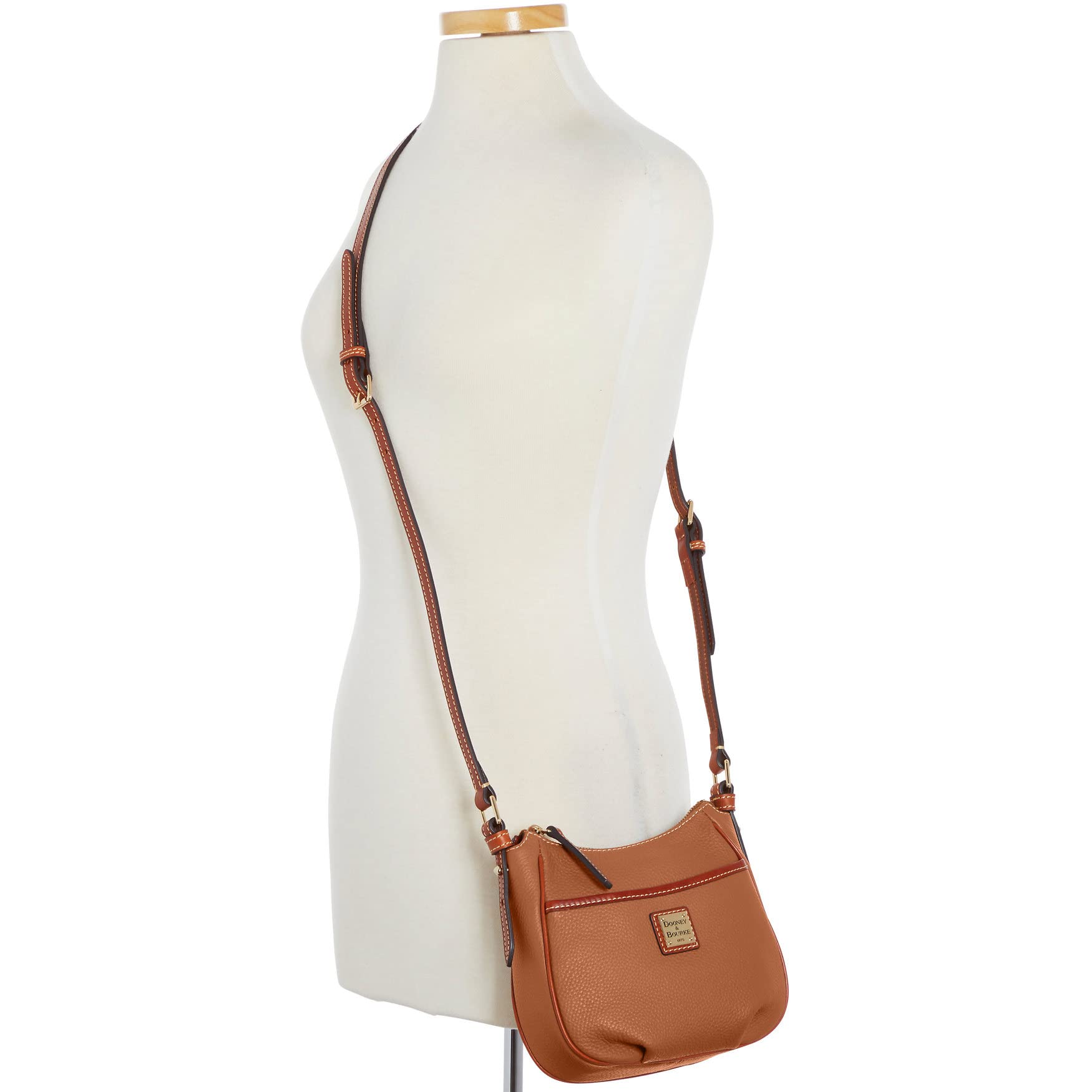 Dooney & Bourke Handbag, Pebble Grain Margo Crossbody - Caramel