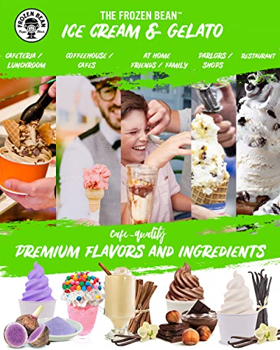 Frozen Bean Bulk Ice Cream Mix, Easy to Make Gelato Starter Mix Kit and Ice Cream Mixes for Ice Cream Maker, Soft Serve Machine, Milkshakes and Frappes, Cookie Monster