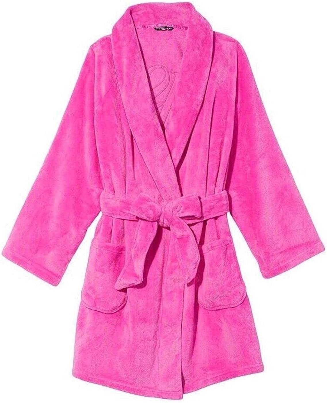 Victoria's Secret Short Cozy Robe Color Pink Size XL/XX-Large New