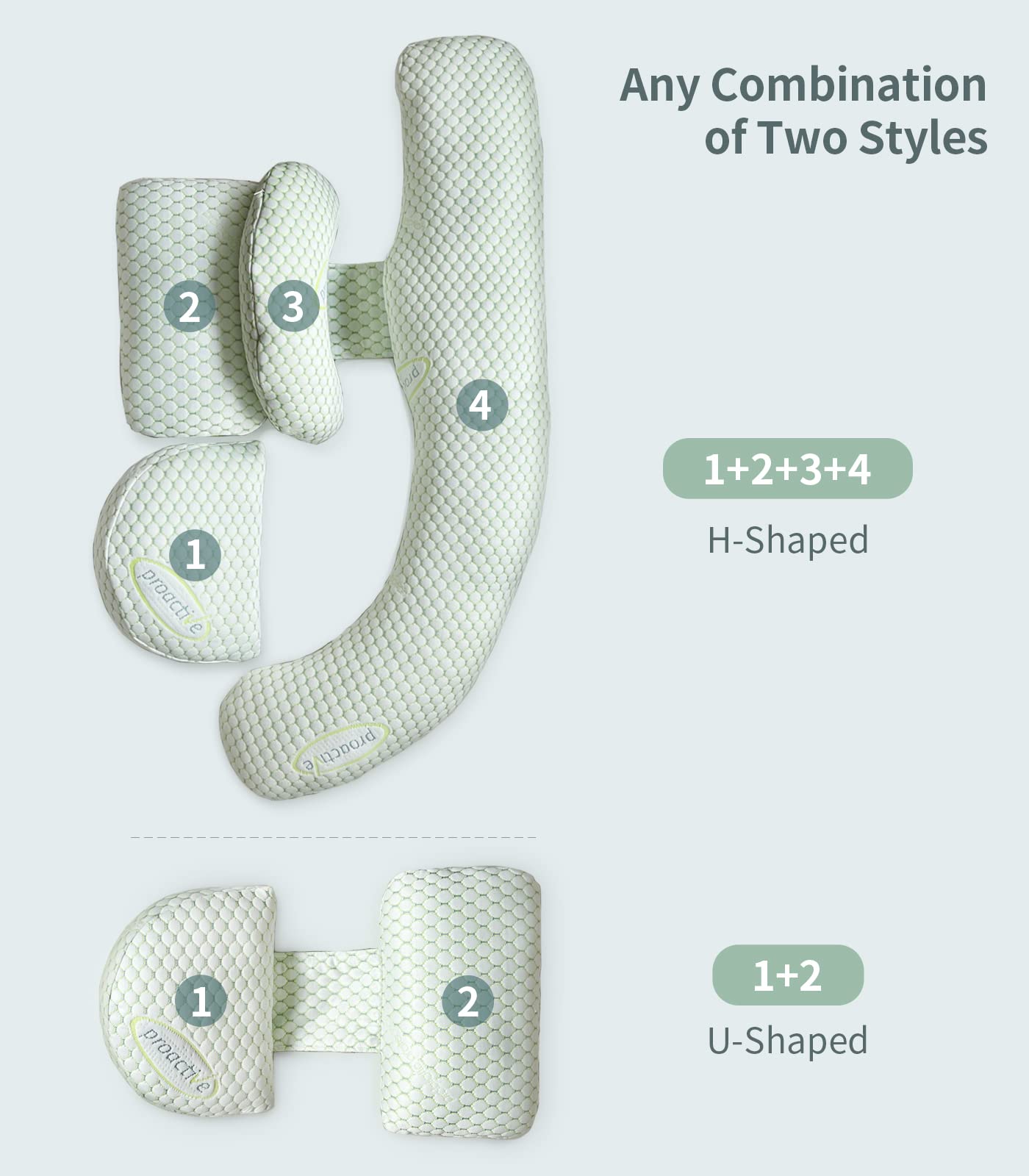 Oternal Pregnancy Pillows for Sleeping, Multipurpose Cuddle Pillow Pregnancy Must Haves, Ultra Soft Comfortable Maternity Pillow for Abdomen, Leg, Hip Support