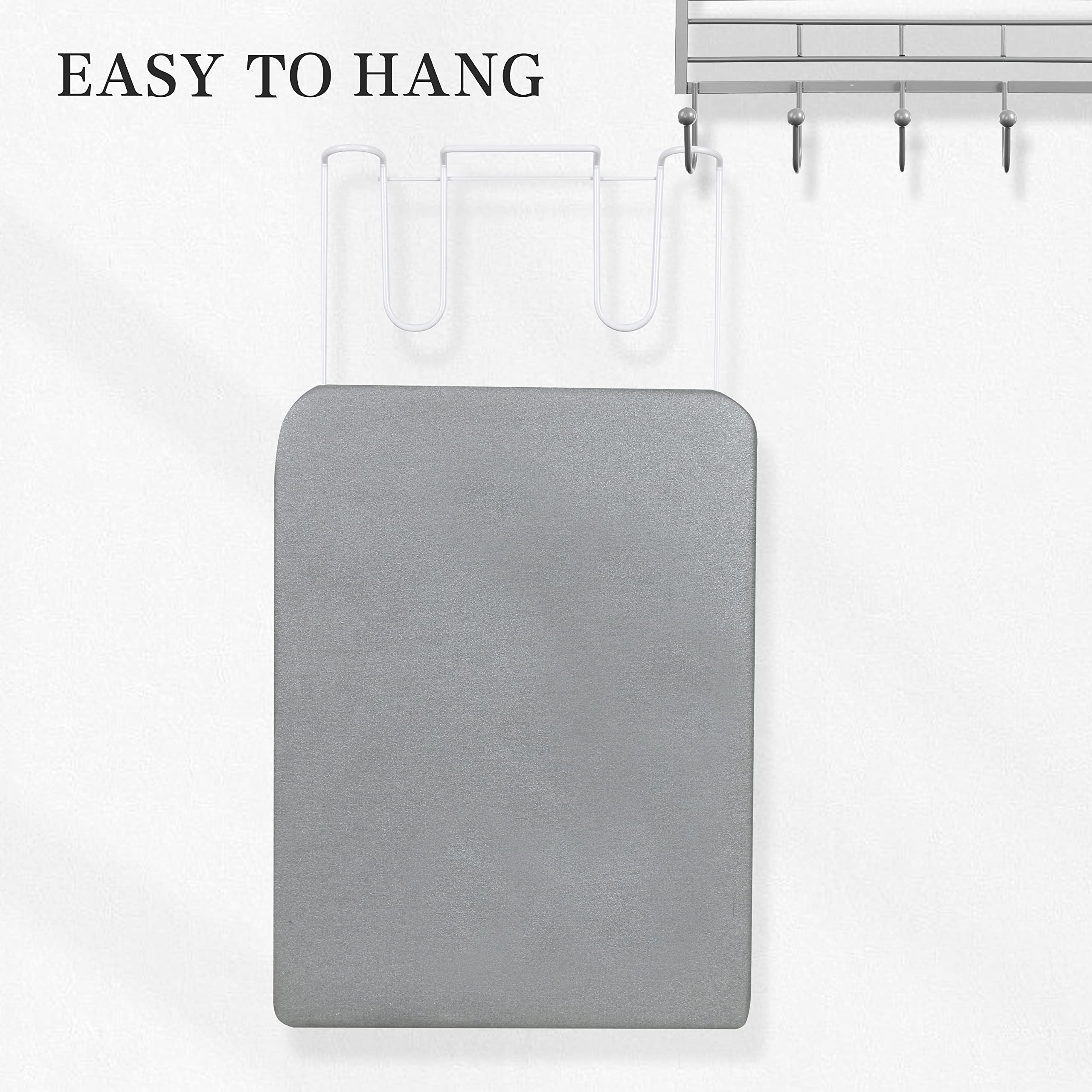 ZOES HOMEWARE Tabletop Ironing Board,Portable Iron Board with Iron Rest, Foldable Small Ironing Board with Heat Resistant Cover and 100% Cotton Pad, 31.5"x11.8"x7", Grey