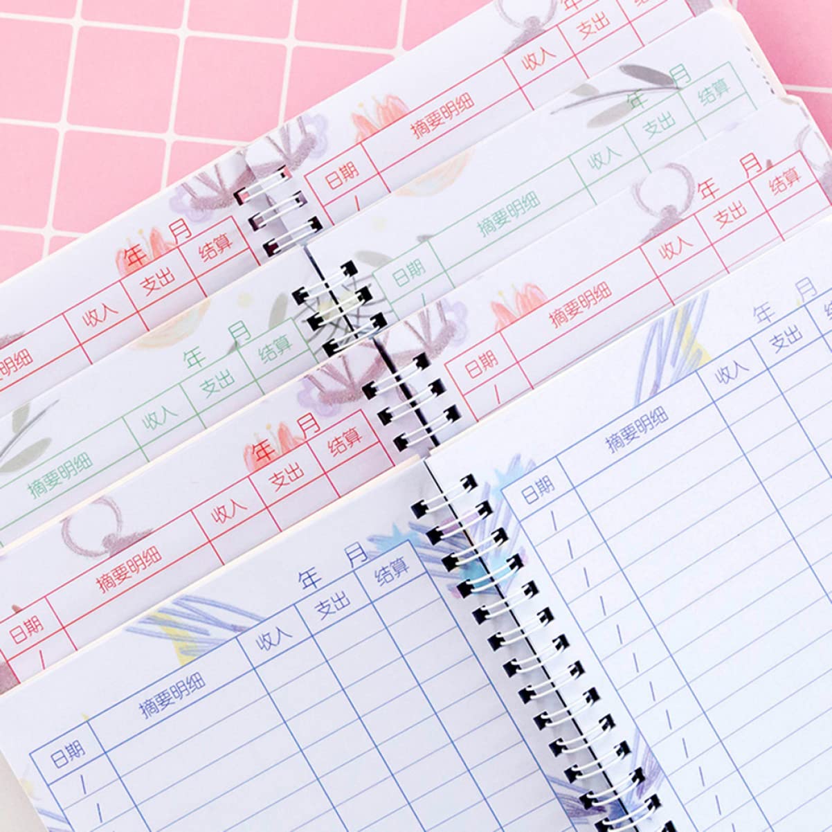 STOBOK Planner Diary Notebook Bill Organizer Notebook Daily Planner Money Tracker Notebook Bill Organizer Book Budget Notebook Notebooks for Work Paper Notebook Small and Fresh Worksheet