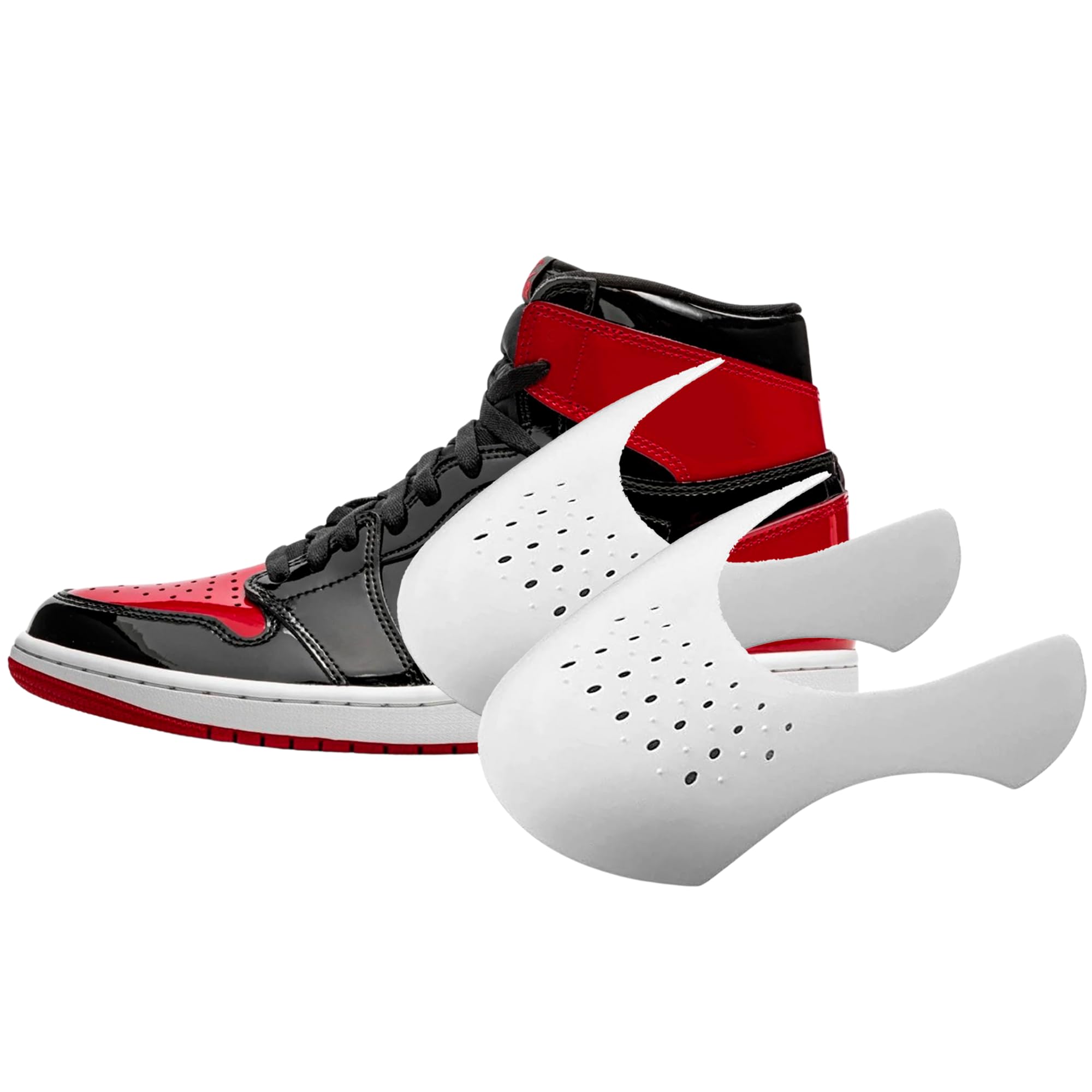 Crease Protectors for Sneakers - Anti-Wrinkle Crease Guards, Shoe Protectors for Nike, Air Jordan, Dunks, AF1 and More - Comfortable, Soft & Breathable Shoe Crease Preventer, Toe Protector