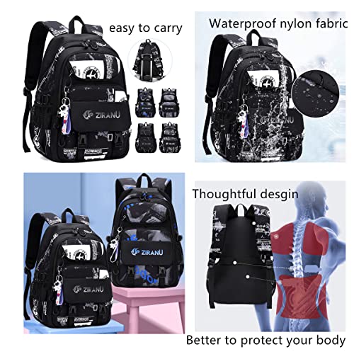 Mfikaryi Large capacity Kids Elementary School Backpack Primary Students Bookbag Knapsack for Boys