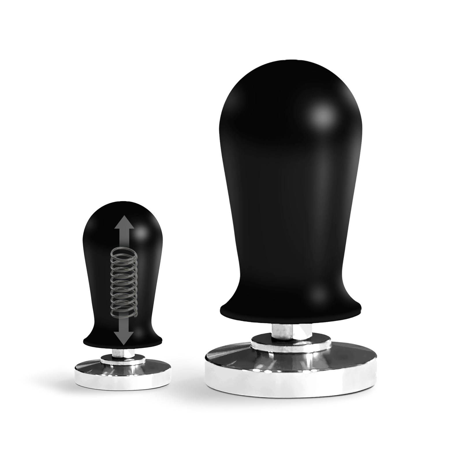 Espresso Tamper,Coffee Tamper with 30lb Calibrated Spring Loaded,53mm,54mm,Flat Stainless Steel Base Tamper for Barista,Espresso Accessories,Barista Tools