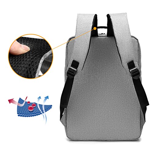 Laptop Backpack, Fits 15.6’’ computer backpack, Business Slim Durable, Travel Backpacks with USB Charging Port, for Work College School Men Women (GREY)