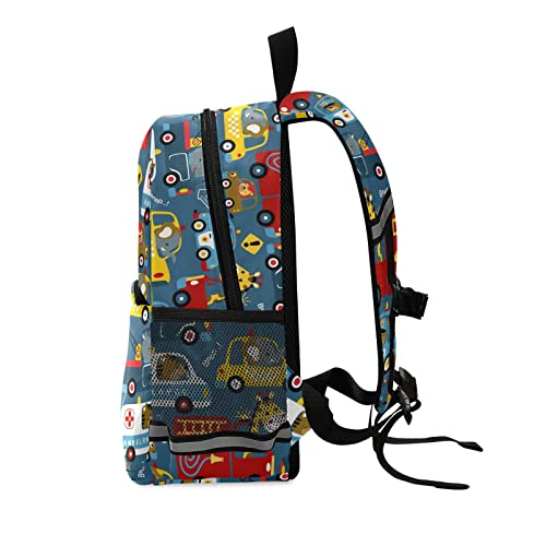 Forest Animal Car Truck Toddler Backpack for Kids Boy Girls Age 3-6, Preschool Mini Backpack with Leash