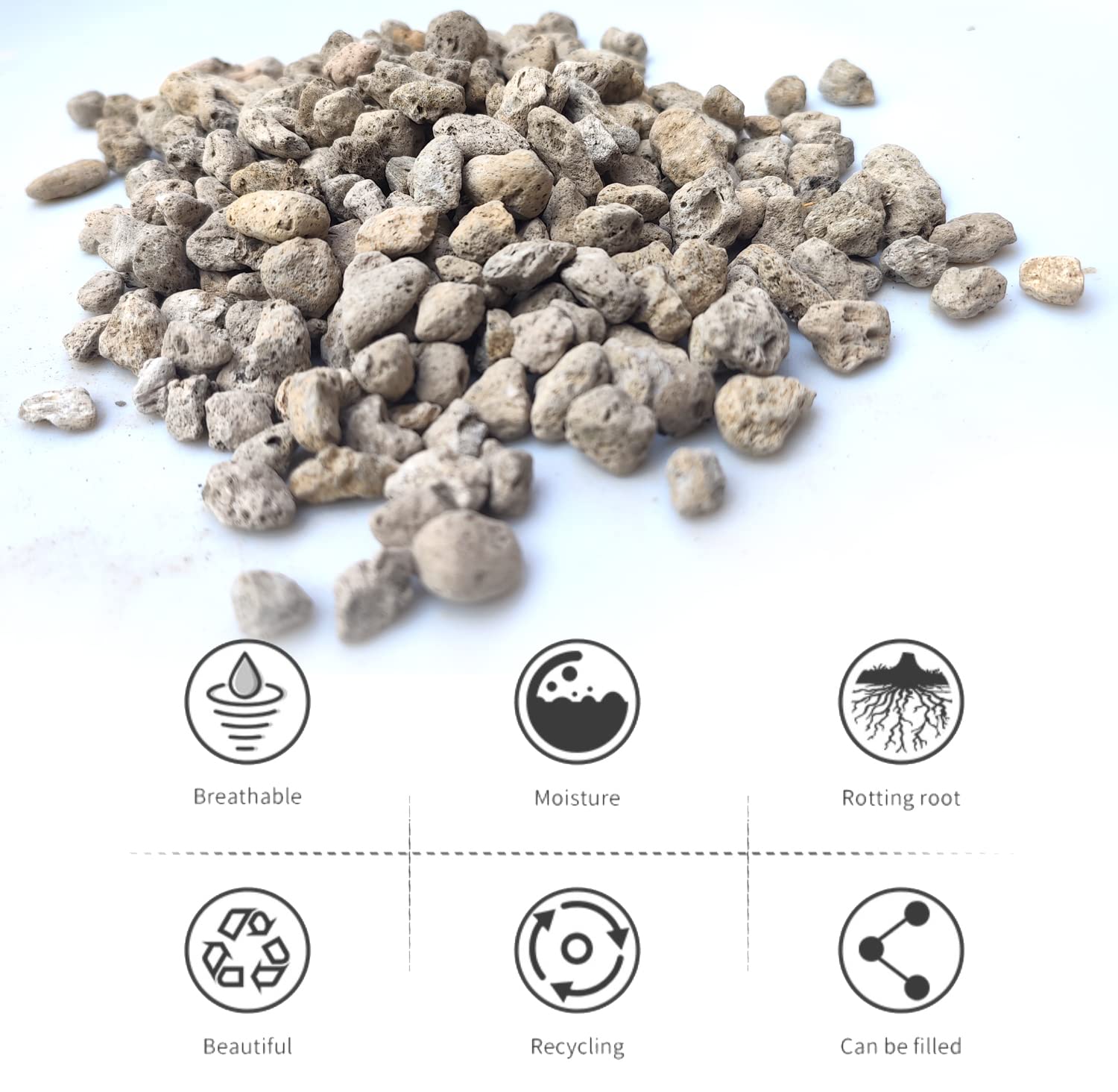 Horticultural Pumice for Plants Professional Sifted (12QT, 1/4 inch)