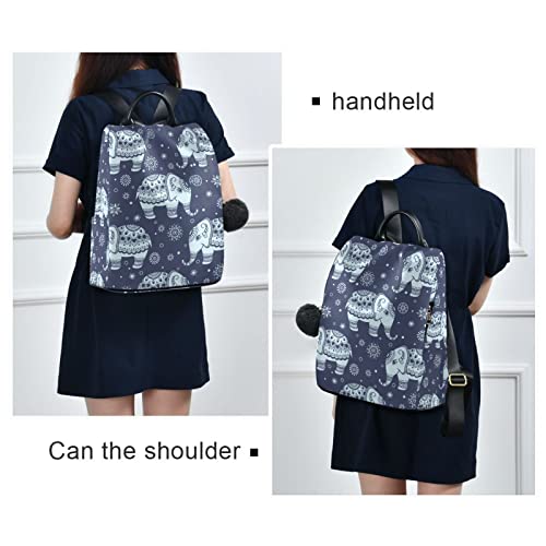 Women Travel Backpack Anti Theft Rucksack Elephant Forest Animal Boho Casual Daypacks Lightweight Backpack(228cr2b)