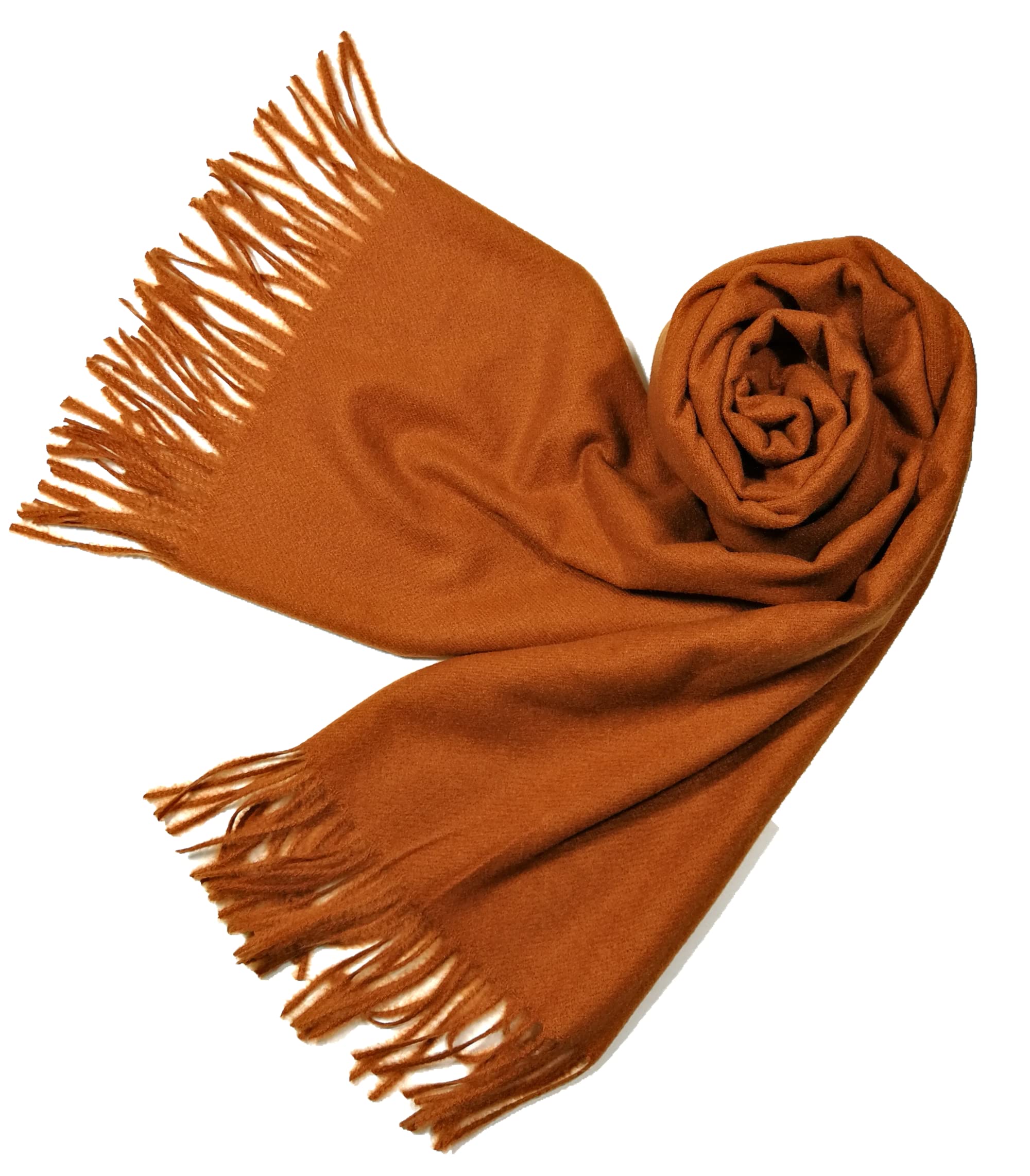 Shanlin Large Size Unisex Imitation Cashmere Winter Scarves for Men and Women (Caramel)