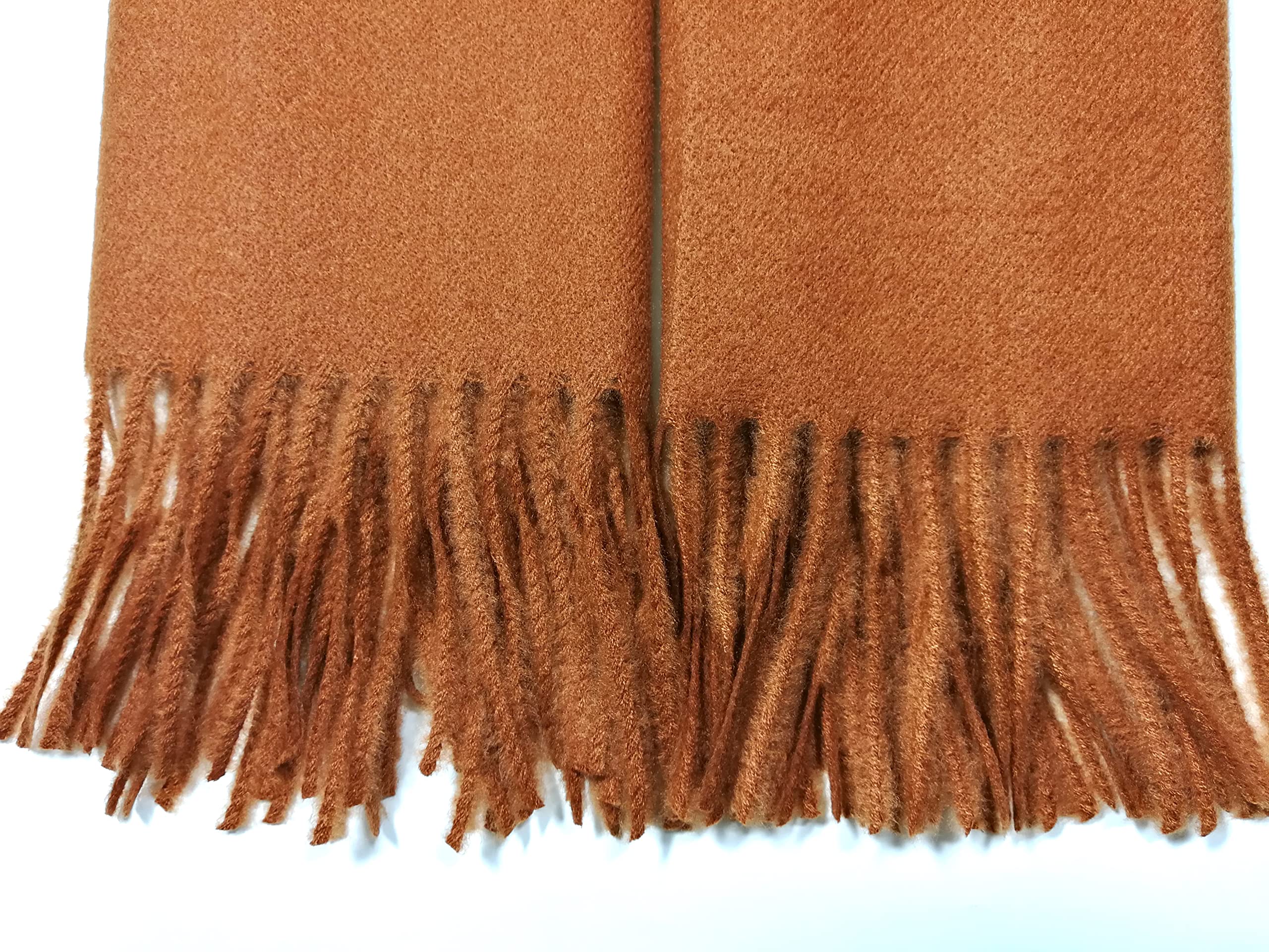 Shanlin Large Size Unisex Imitation Cashmere Winter Scarves for Men and Women (Caramel)