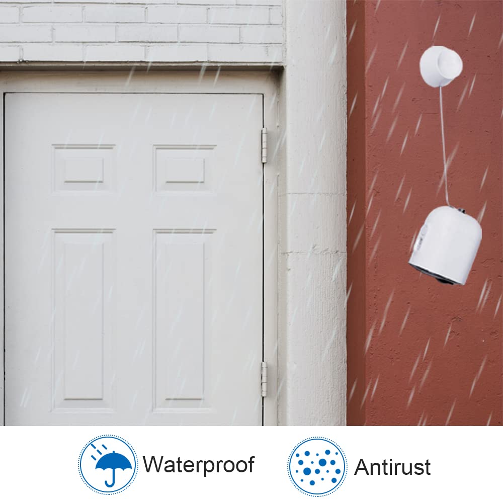 VVHOOY Anti-Drop Security Chain Compatible with Google Nest Cam(Battery)/Arlo Pro 4 3 Ultra 2/Simplisafe Outdoor/Noorio B200 Wireless, Security Cable with Anti-Theft Screws, 2 Pack