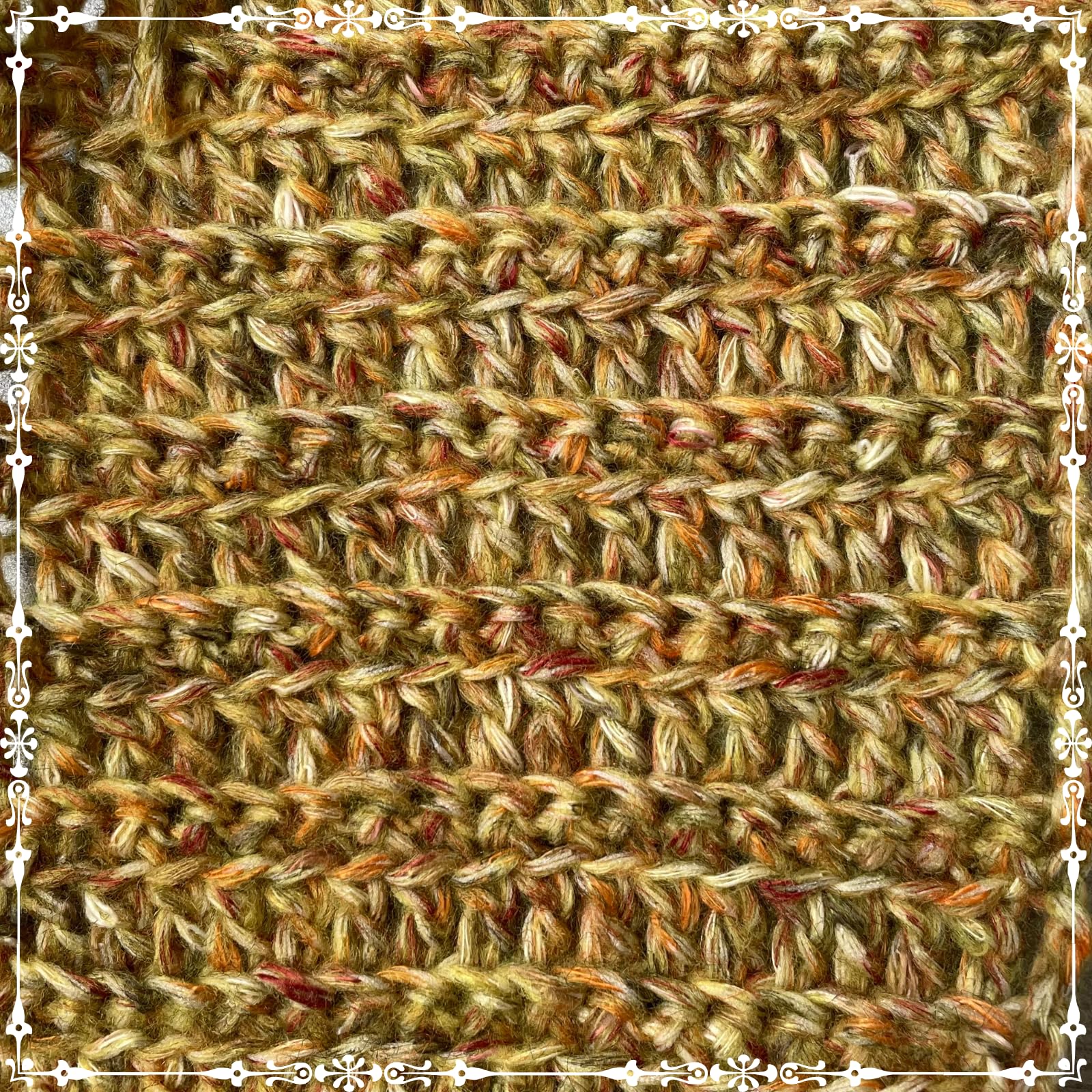 Cotton Alpaca Tweed Alpaca Yarn for Crocheting, 4 Skeins, 588Yds/200G, Free Patterns - Tweed Yarn for Knitting - 3 DK Light Worsted Weight - Pear Green