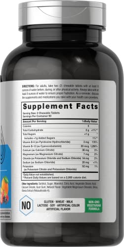 Horbäach Electrolyte Quick Chews | 180 Count | Fruit Punch Flavor | Vegetarian, Non-GMO & Gluten Free Hydration Supplement