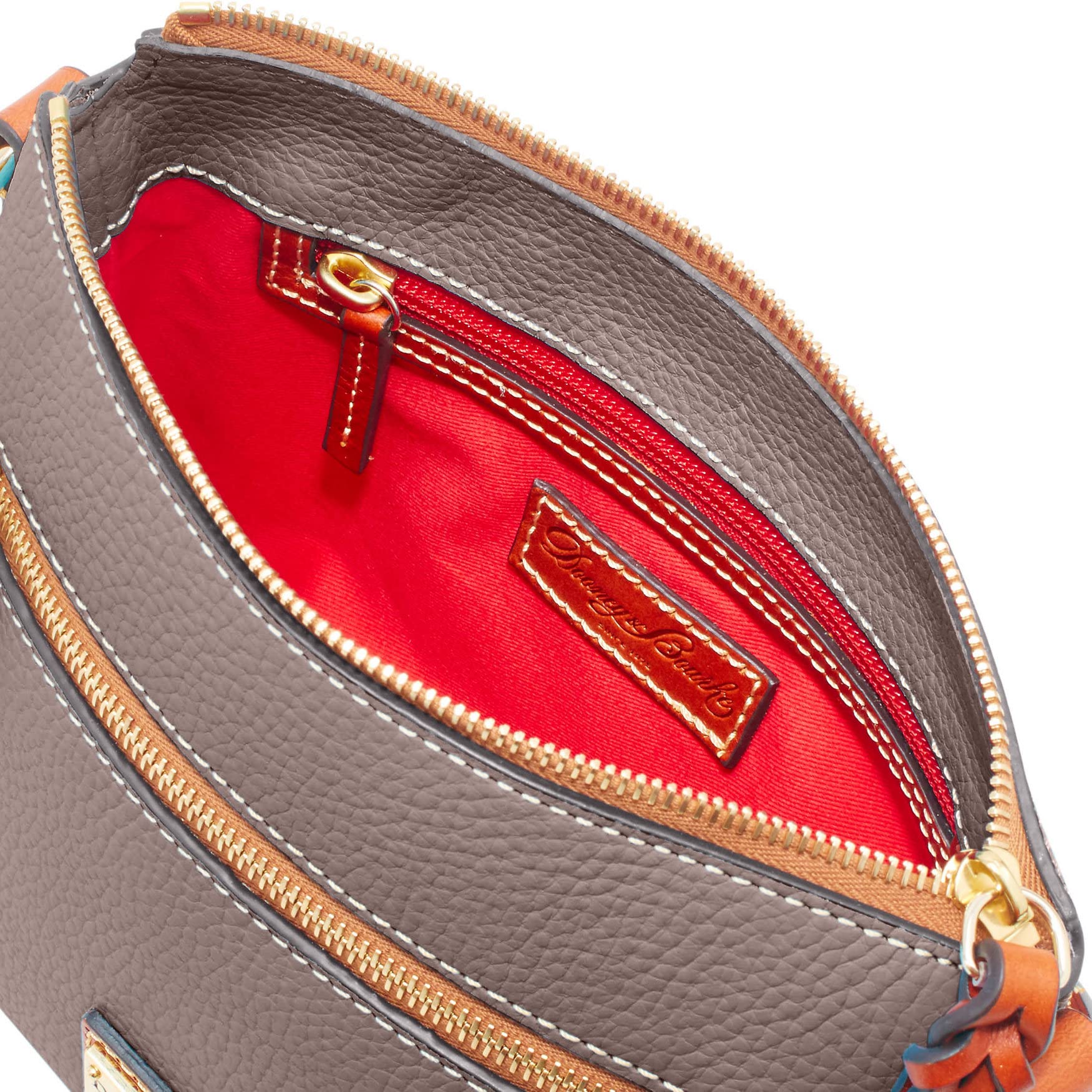 Dooney & Bourke Handbag, Pebble Grain Allison Crossbody - Taupe